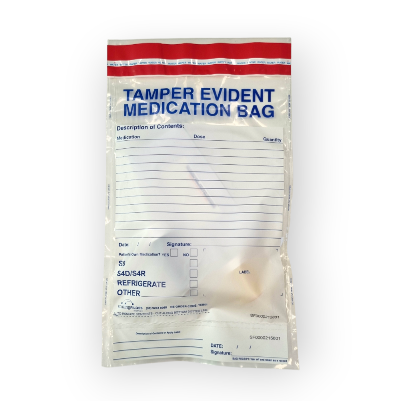 StirlingFildes | Tamper Evident Bags w/ Receipt 225x335+40mm Receipt ...